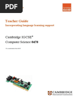 Learner Guide: Cambridge IGCSE Computer Science 0478 / 0984 | PDF ...