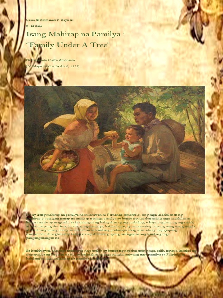 Mahirap at Mayaman Na Pamilya | PDF