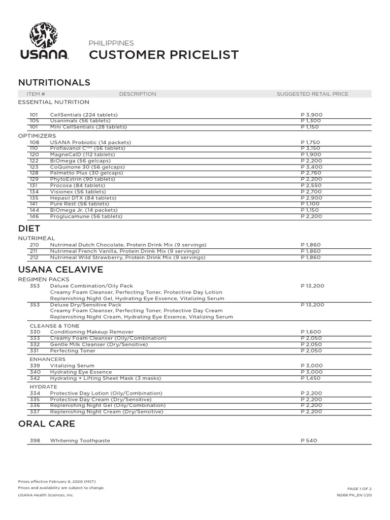 Customer Pricelist | PDF | Business