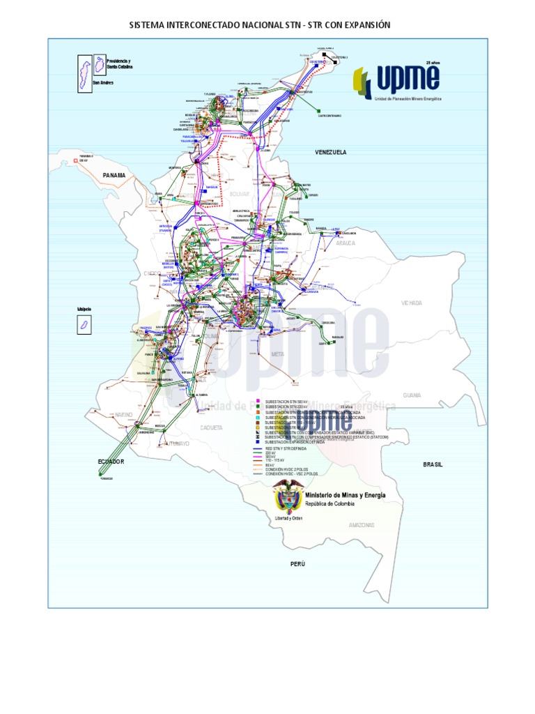 Upme en STN STR Actual 2019 PDF | PDF | Andes | Colombia