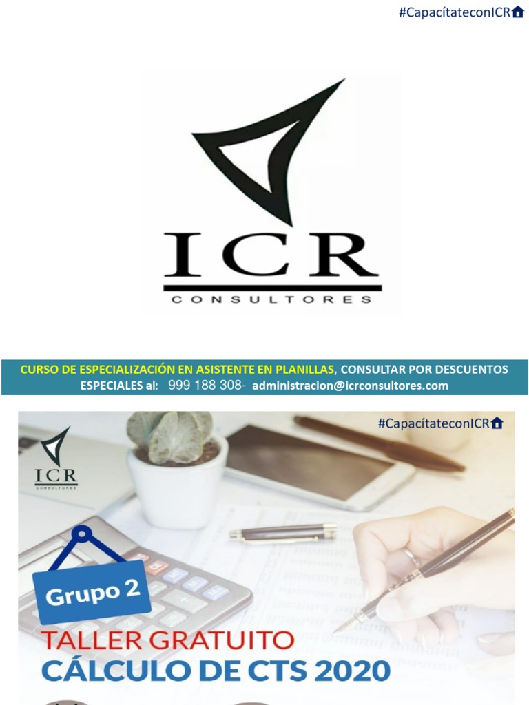 Taller de Cálculo de CTS 2020 | PDF