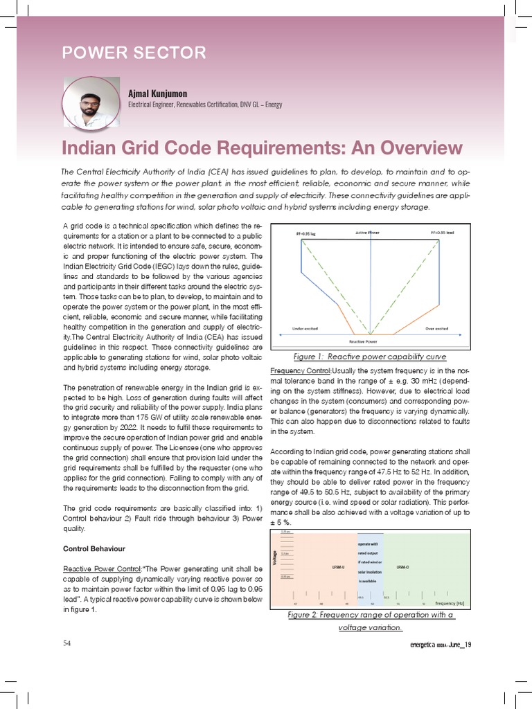 Indian Grid Code Requirements: An Overview: Power Sector | PDF ...