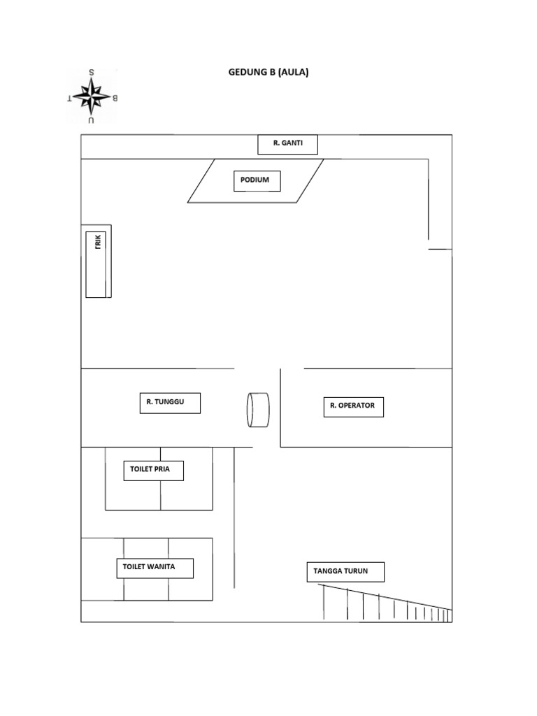 Layout Gedung AULA | PDF