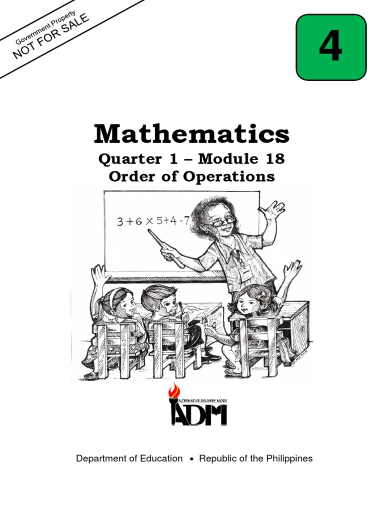 Order of Operations Modules PDF | PDF | Flashcard | Copyright