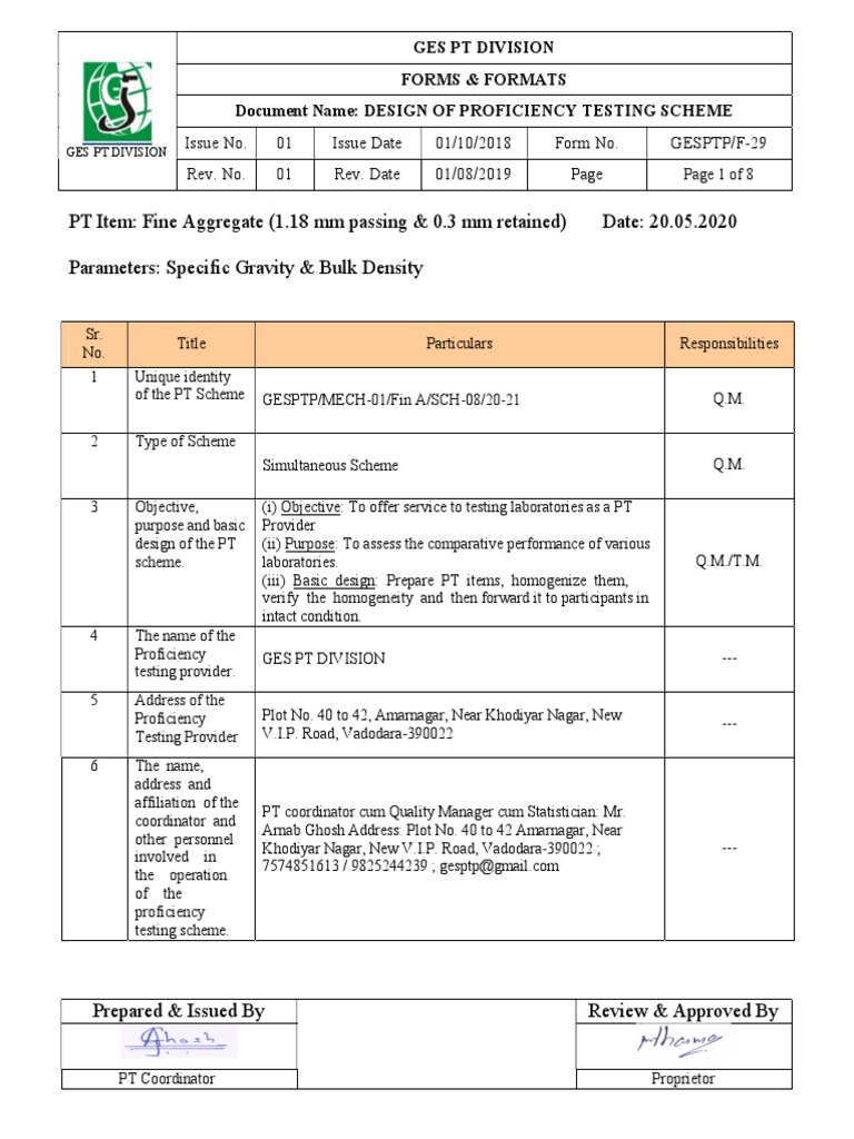 Form-29 Design of PT Scheme-Rev1 - FA | PDF | Robust Statistics ...