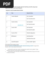 Waktu Cut-Off Bank | PDF