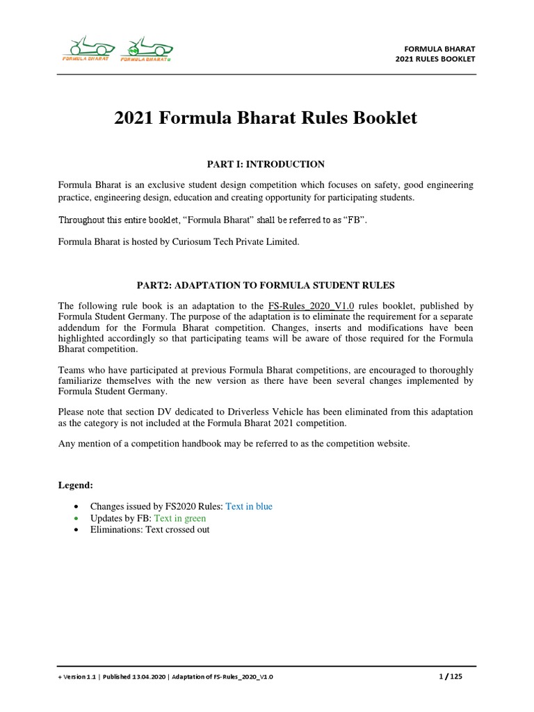 FB-Rules 2021 V1.1 PDF | PDF