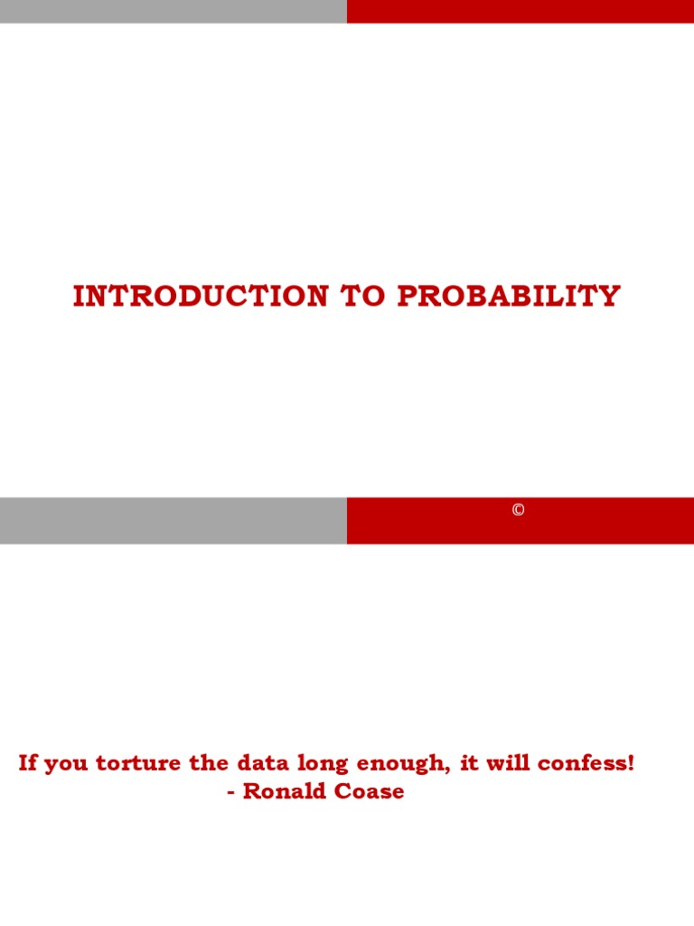 Introduction To Probability | PDF | Probability Distribution | Normal ...