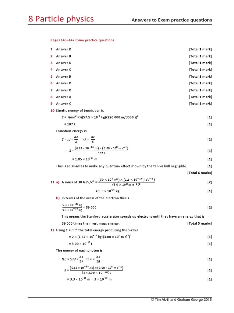 Ep 8 | PDF | Electronvolt | Particle Physics
