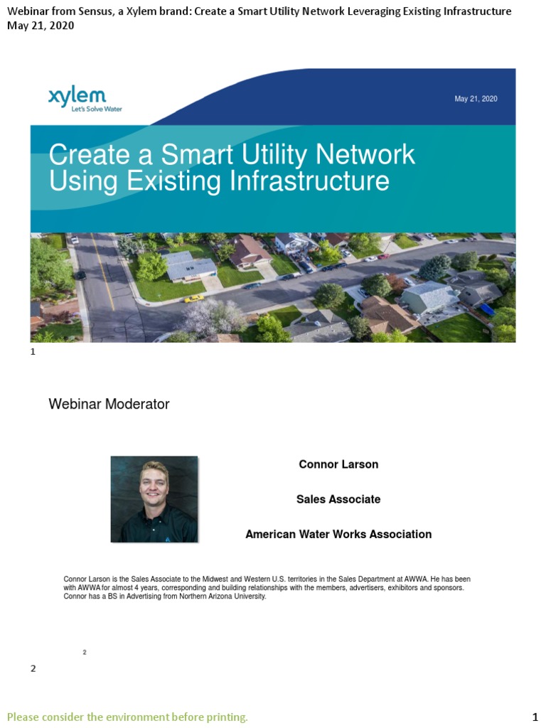 Create A Smart Utility Network Using Existing Infrastructure | PDF ...