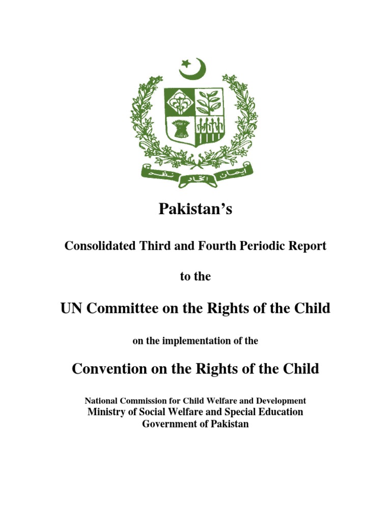 Pakistan CRC C Pak 1 Adv | PDF | Children's Rights | Child Protection