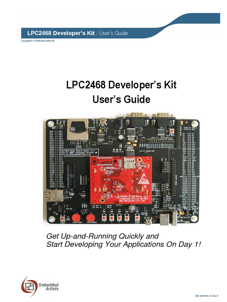 LPC2468 Developer's Kit User's Guide: Get Up-and-Running Quickly and ...
