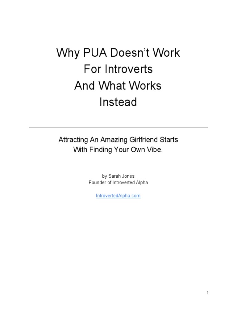 Authentic Attraction for Introverts | PDF | Extraversion And ...