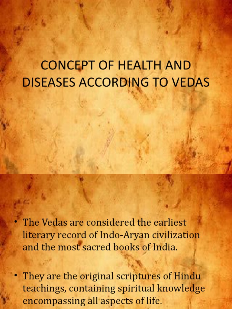 Concept of Health and Diseases According To Vedas | PDF | Vedas ...