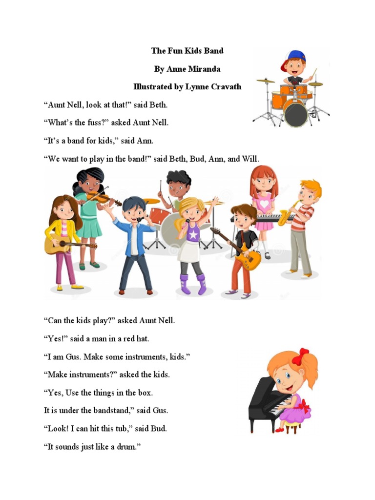 The Fun Kids Band Reading and Questions | PDF