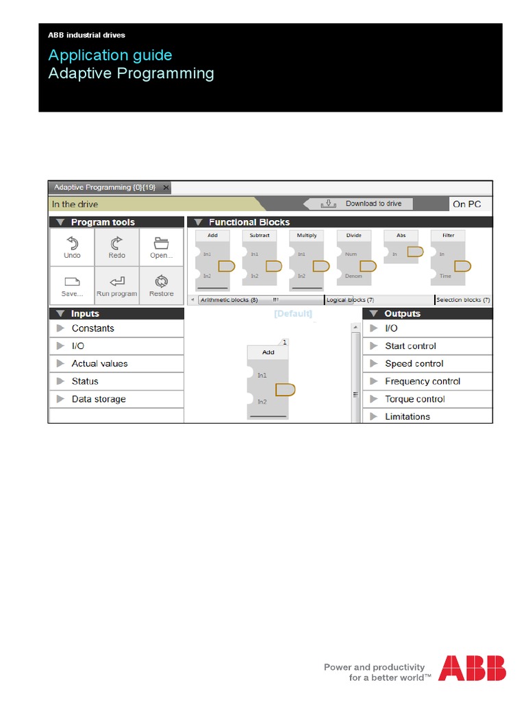 Application Guide: Adaptive Programming | PDF | Parameter (Computer Programming) | Control Theory