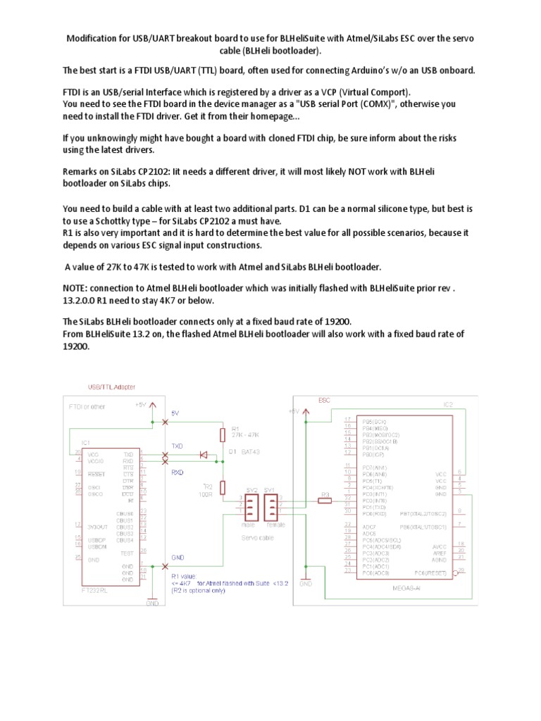 How To Build A BLHeli Bootloader Interface With USB-UART Board PDF ...
