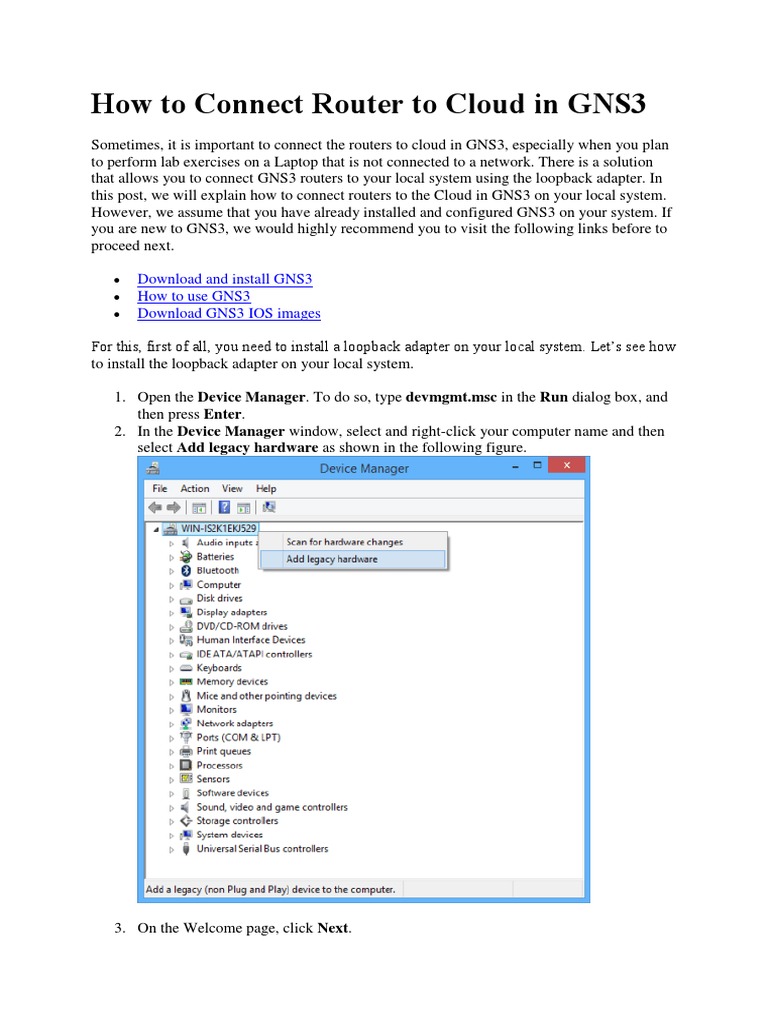 How To Connect Router To Cloud in GNS3: Download and Install GNS3 How To Use GNS3 Download GNS3 ...