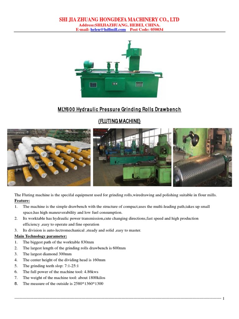 FLUTING MACHINE and Lab Equipment | PDF | Mill (Grinding) | Flour