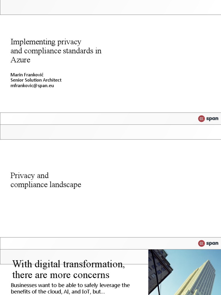 Azure Privacy and Compliance Standards | PDF | Microsoft Azure ...