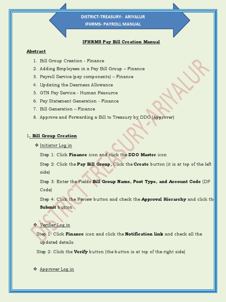 Padasalai Ifhrms Manual | PDF | Payroll | Pension