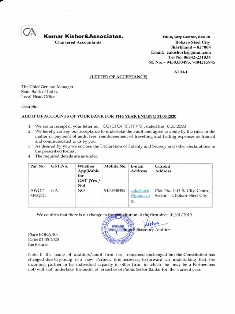Aud 1 To Aud 12 | PDF | Accountant | Financial Services