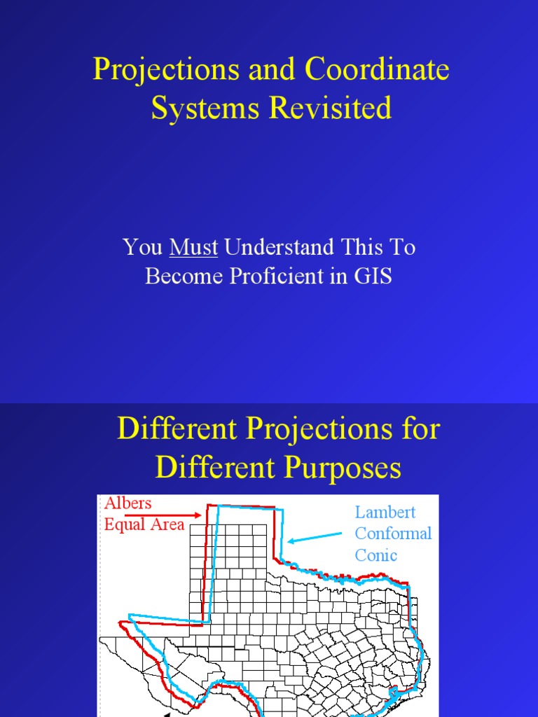 Projections and Coordinate Systems II | Download Free PDF | Geographic ...