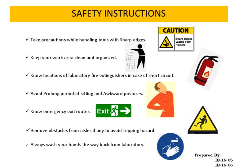 Safety Instructions Poster | PDF