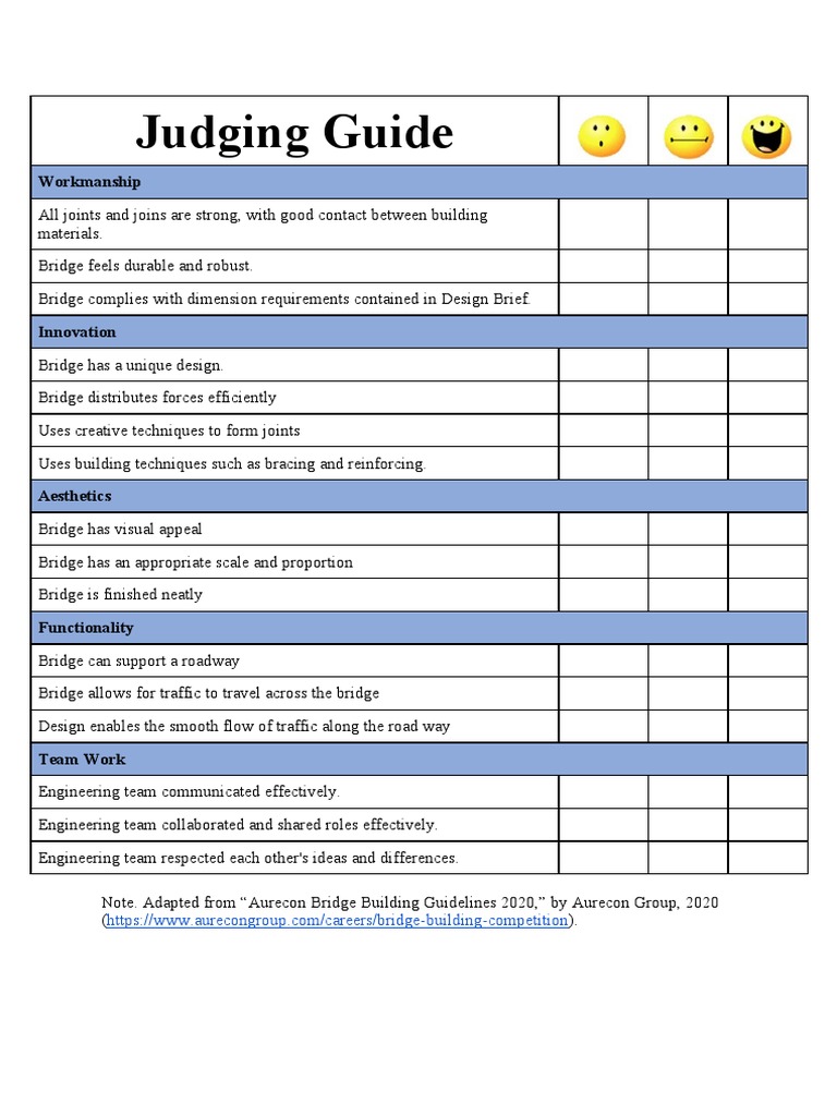 Judging Guide | PDF