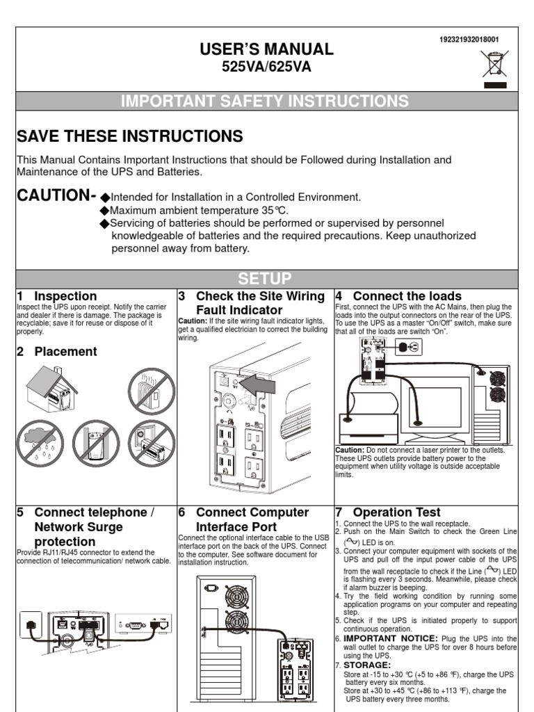 VT525-625 User Manual 192321932018001 | PDF | Electrical Connector | Usb