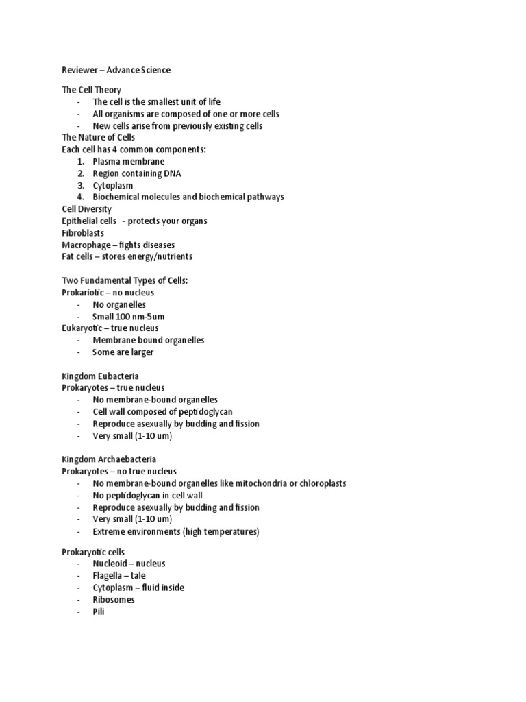 First Grading Advance Science Reviewer Grade 7 | PDF | Meiosis | Mitosis