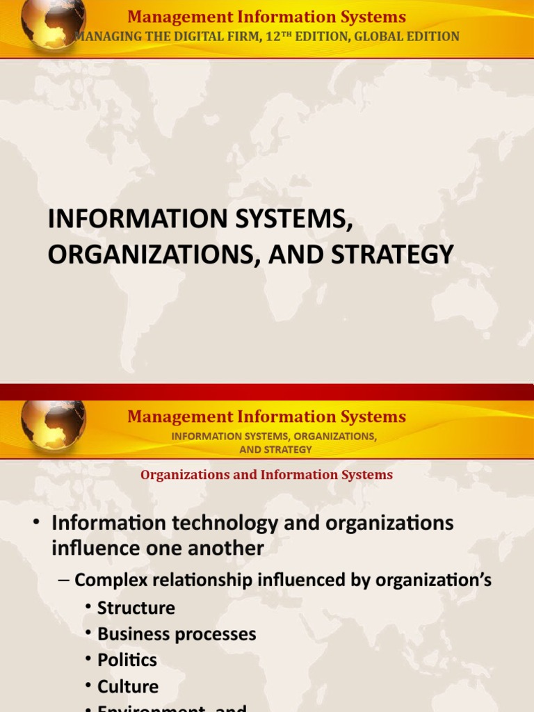 Information Systems, Organizations, and Strategy | PDF | Competitive ...