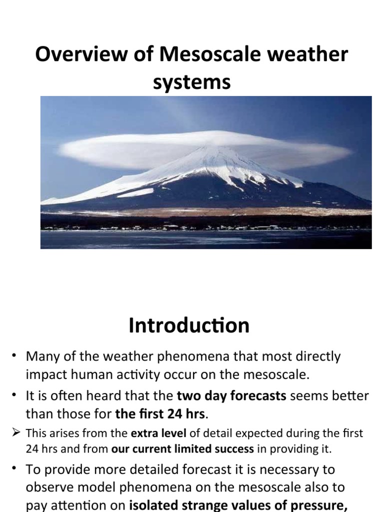 MR 309 Lecture1 - Introduction | PDF | Weather Forecasting | Weather
