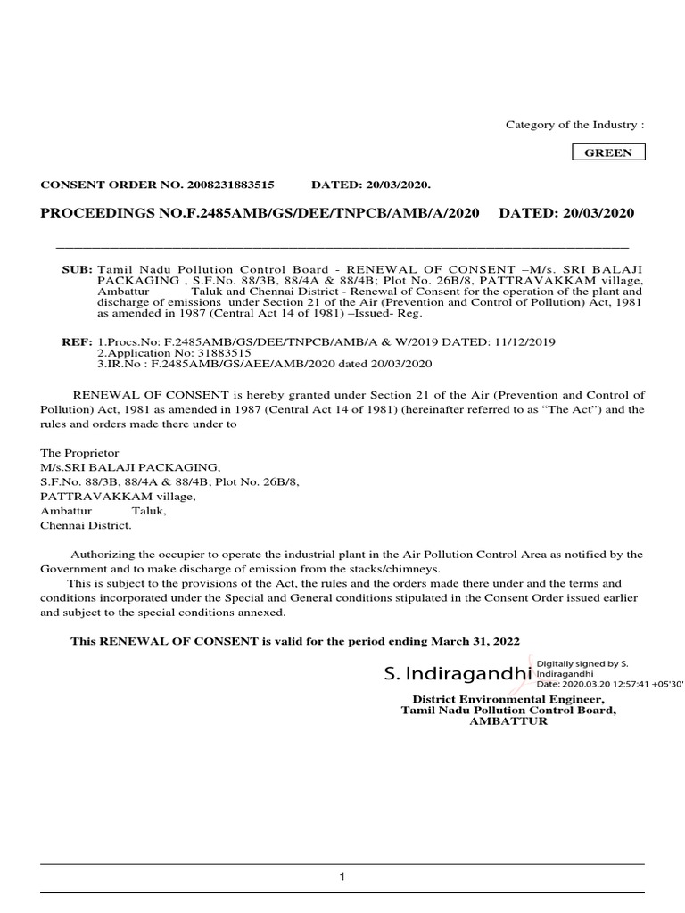 Sri Balaji Packaging | PDF | Air Pollution | Pollution