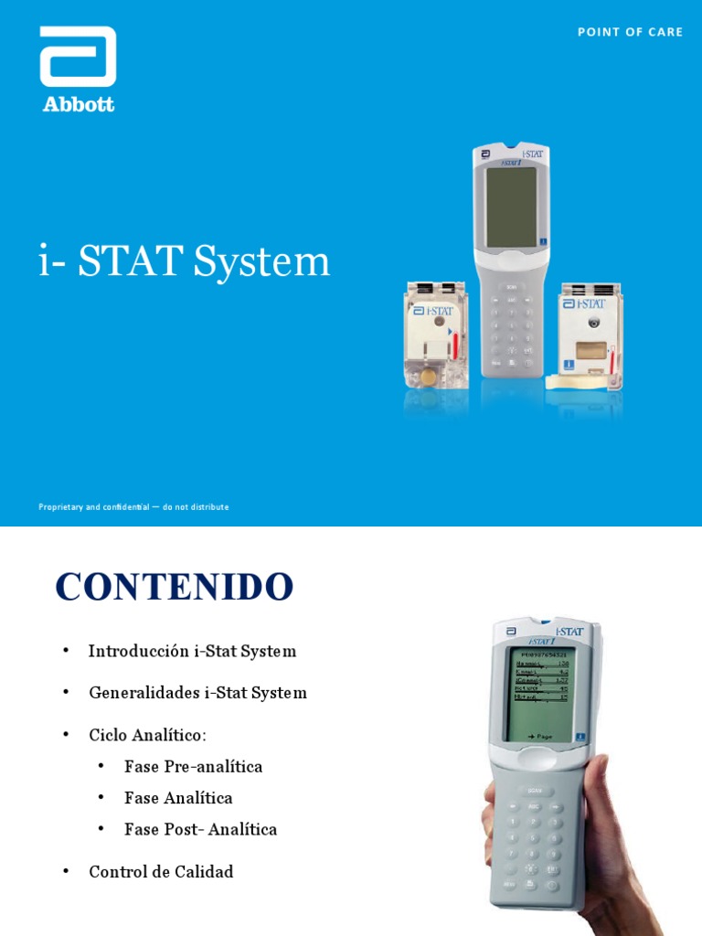 Presentacion Tecnica I Stat System | PDF | Sangre | Especialidades Medicas