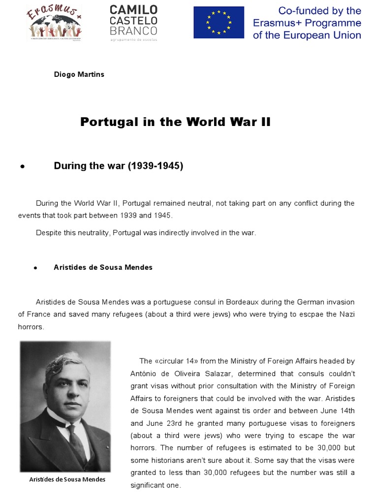 DiogoMartins Portugal WWII | PDF | International Relations | World War II