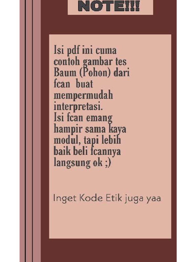 Interpretasi Tes Baum | PDF