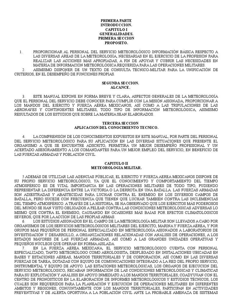 Manual de Aspectos Tecnicos Del Servicio Meteorologico | PDF | Nube | Herida