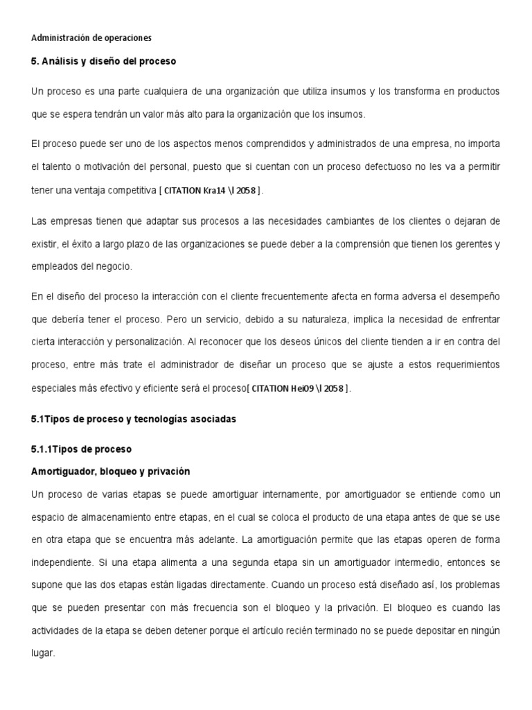 Analisis Y Diseño De Procesos Pdf Science Ciencia Y Tecnología