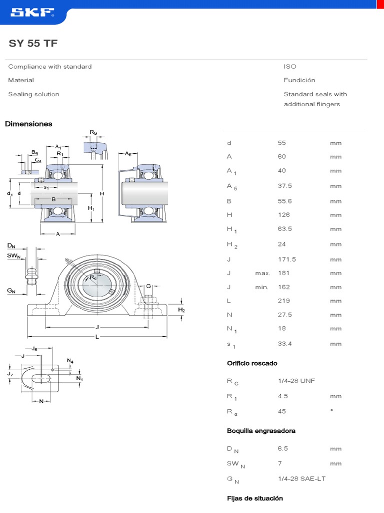 Dimensiones y Especificaciones SY 55 TF | PDF | Metalurgia | Rieles