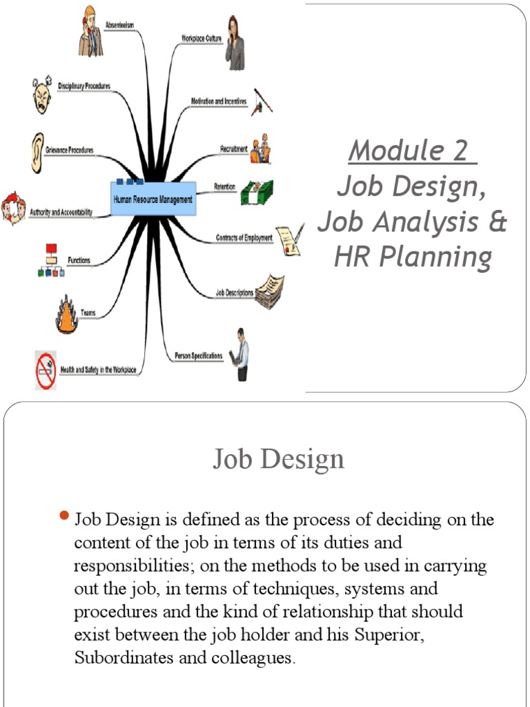 Job Design, Job Analysis & HR Planning | PDF | Human Resources | Leadership