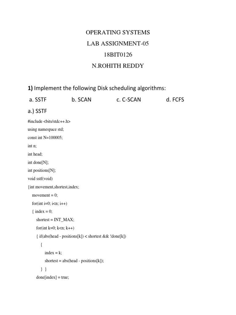 Operating Systems Lab Cycle Sheet Vit | PDF | Software Engineering ...