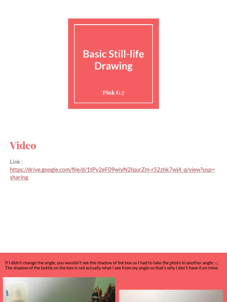 Exploring Still-Life Drawing Techniques | PDF | Career & Growth | Art