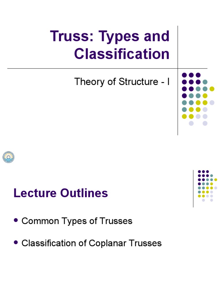 Classification of Trusses Explained | PDF | Truss | Civil Engineering