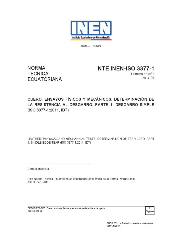 3377 1 Iso Unido V | PDF | Organización internacional para la ...