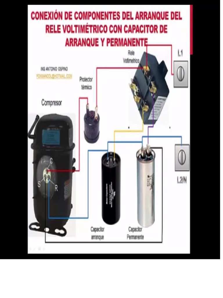 Diagrama de Compresor de Nevera | PDF