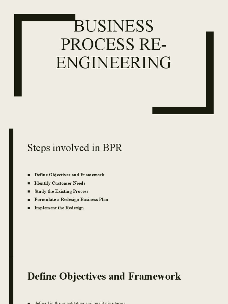 Business Process Re-Engineering | PDF