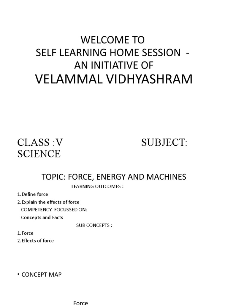 Grade 5 Science Lesson 8-Force, Energy and Machines Module 1 | PDF ...