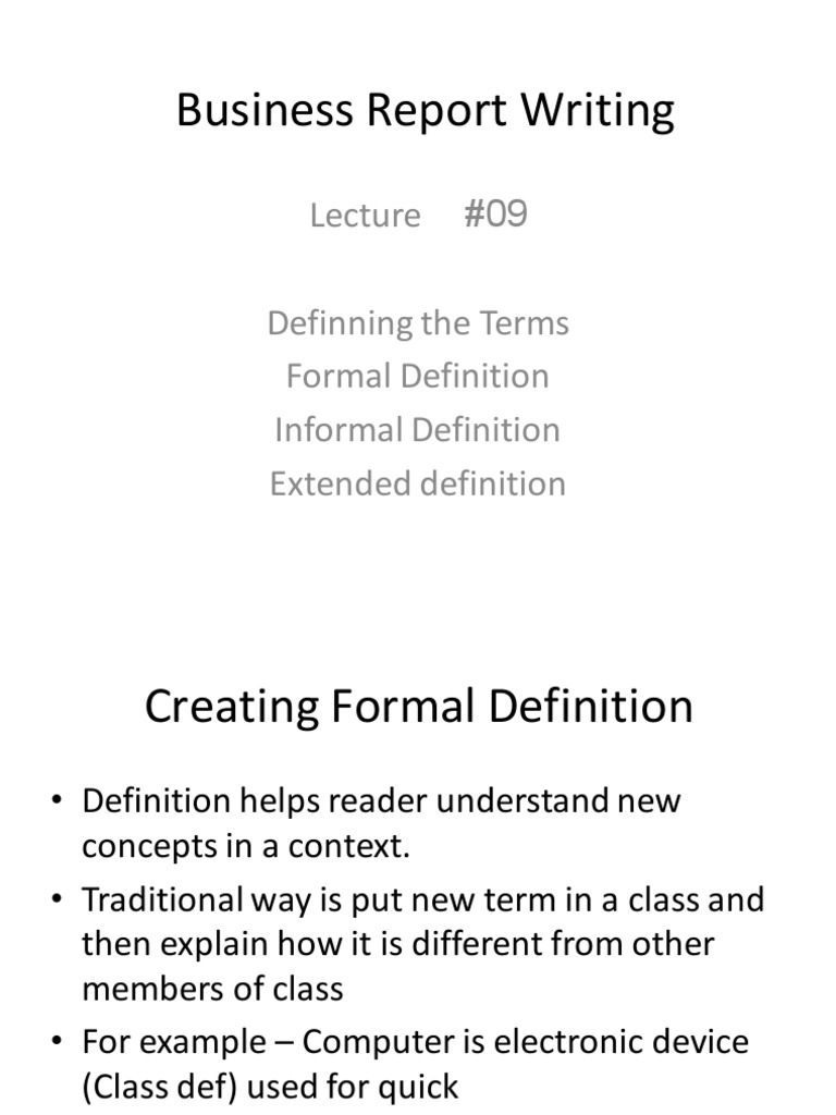 Business Report Writing | Download Free PDF | Definition | Causality