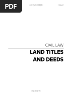 Land Titles and Deeds (Final) | PDF | Deed | Title (Property)